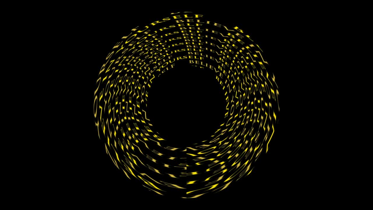 Premium stock video - Believe in yourself motivational spinning ...