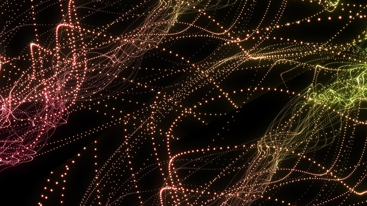 Premium stock video - Featuring colorful energy glowing wave particle explosions, frosty fog ...