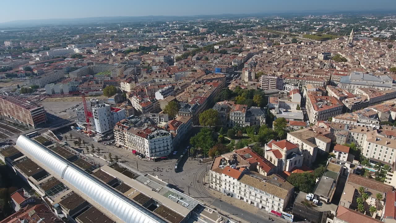 Free stock video - Montpellier train station city center mediterranean ...