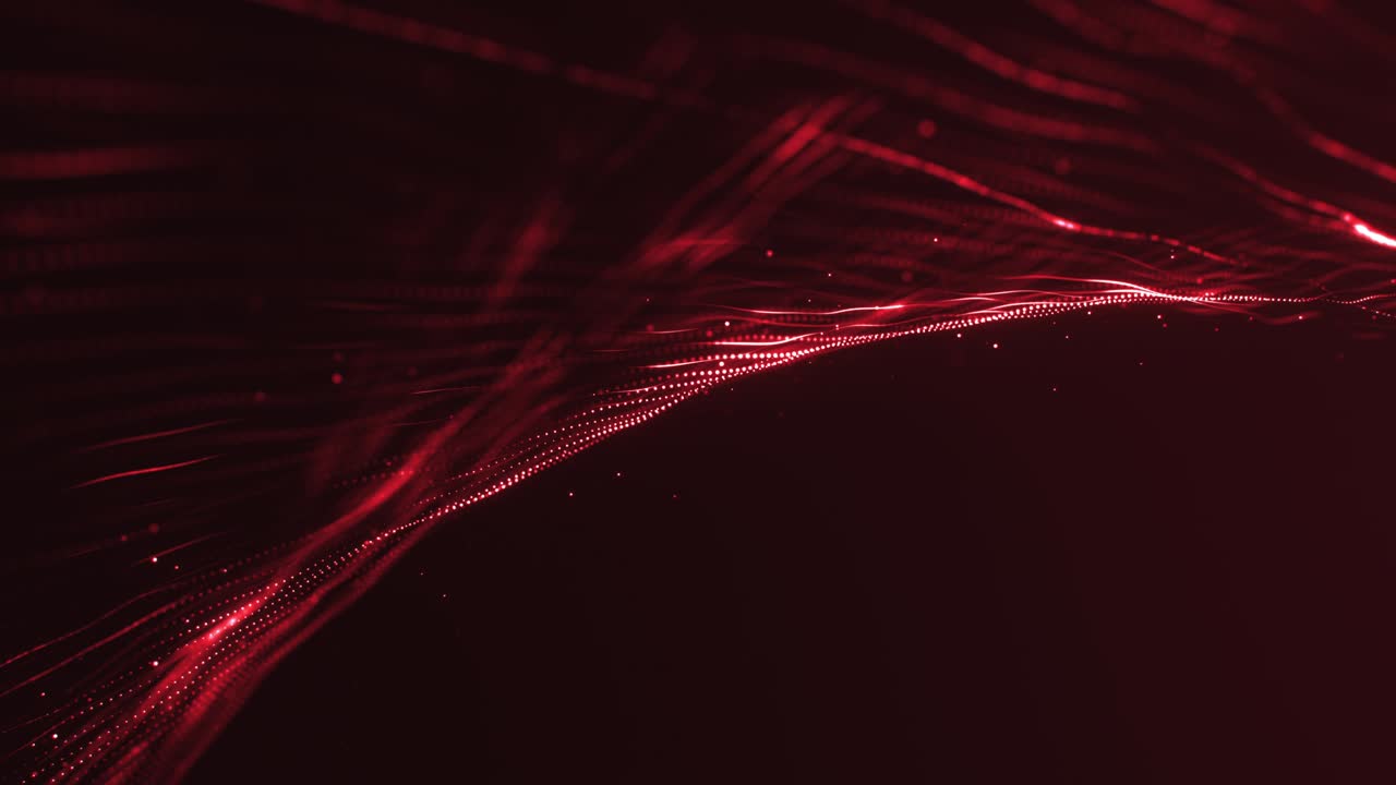 Seamless Animation of Glowing Strings Flowing | Premium Stock Video Footage