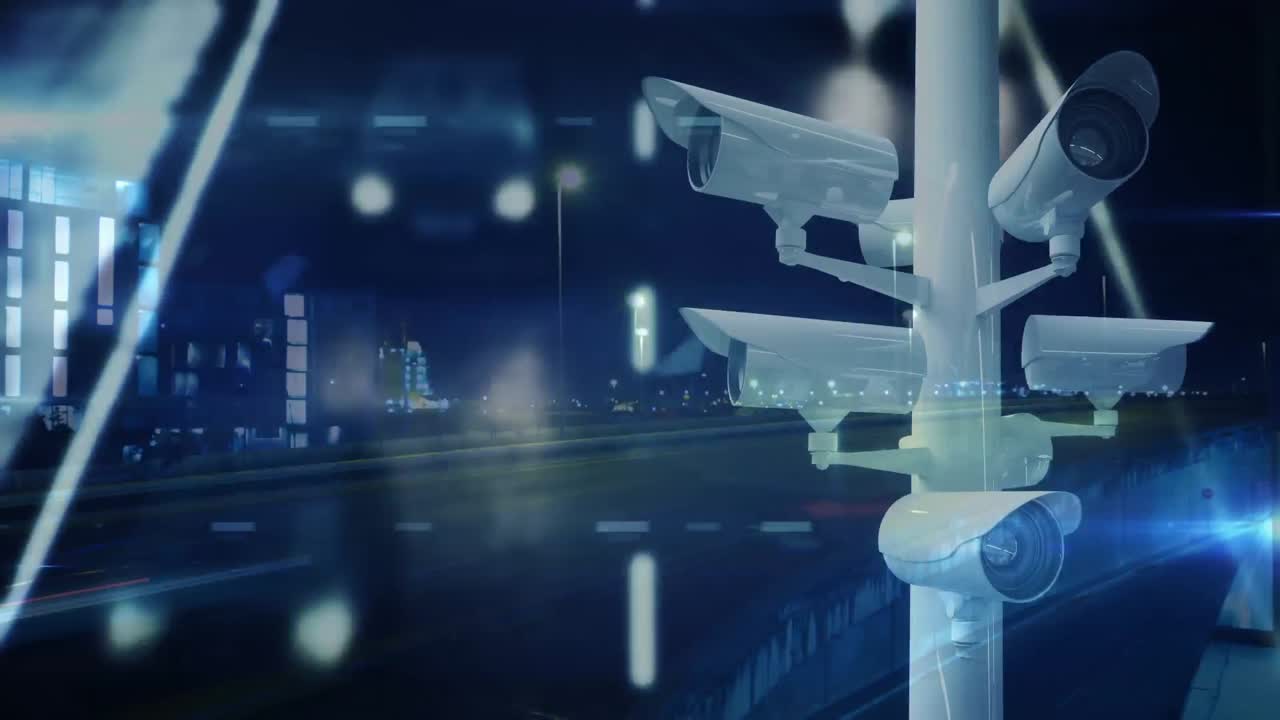 CCTV Camera On Road In City Free Stock Video Footage Download Clips