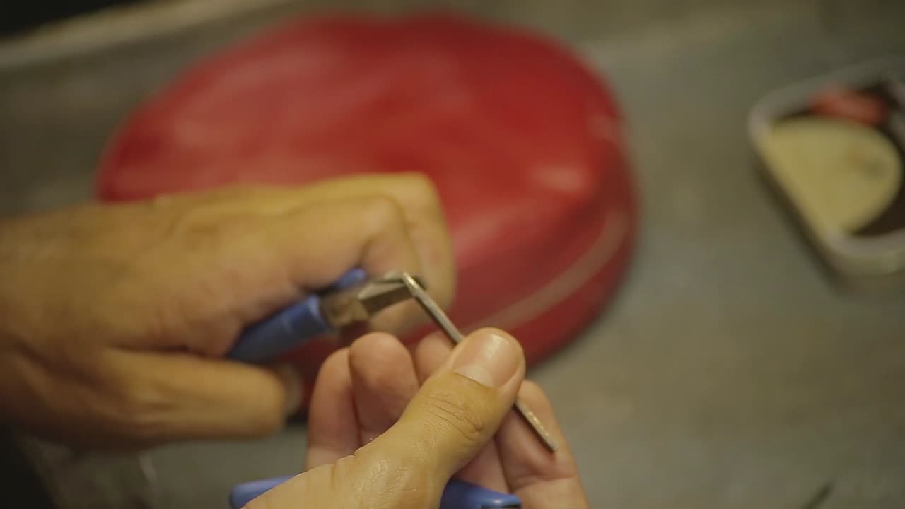 Italian Goldsmith At Work Building An Engagement Or A Wedding Ring Free ...