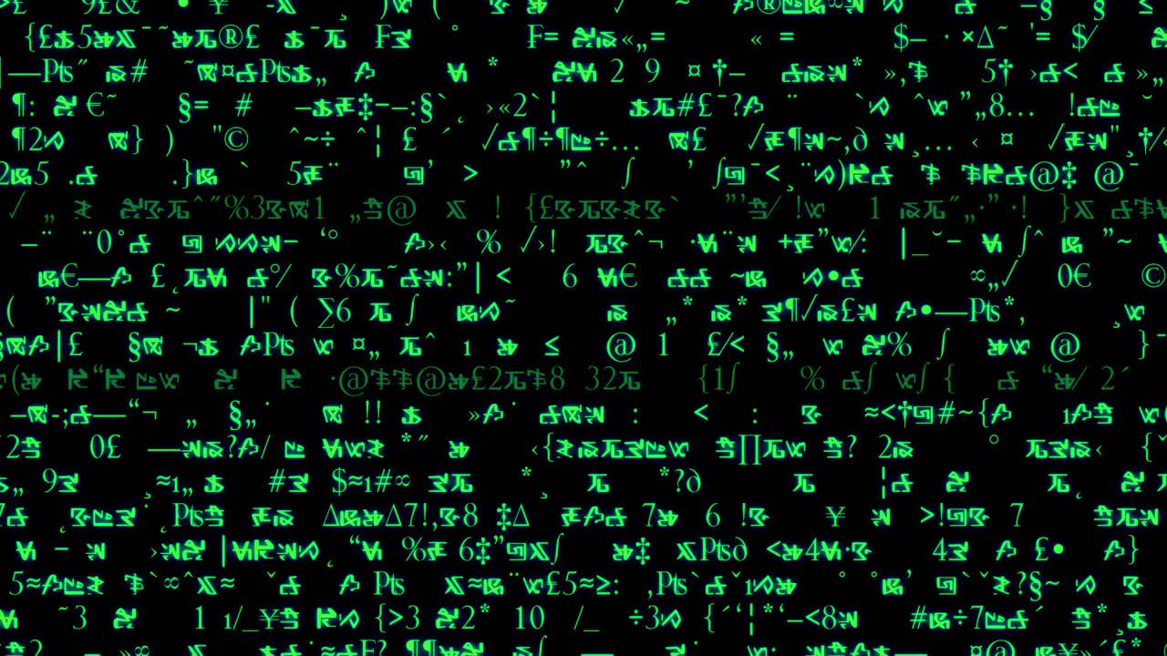 Vidéo de stock Gratuit - Des rangées de symboles et de code défilent ...