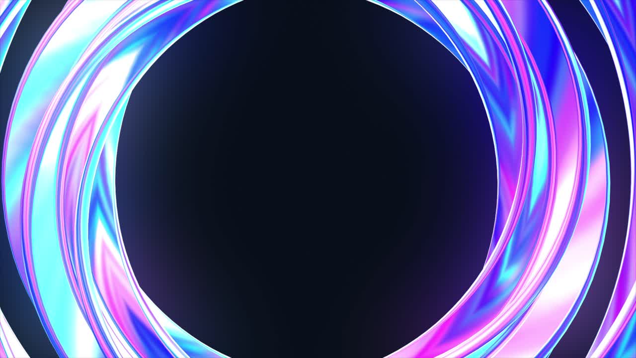 3d holographic rings fluid gradient, modern fluid gradient background 4k Premium Stock Video Footage