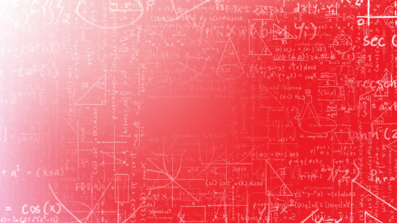 Premium stock video - Animation of mathematical equations and diagrams ...