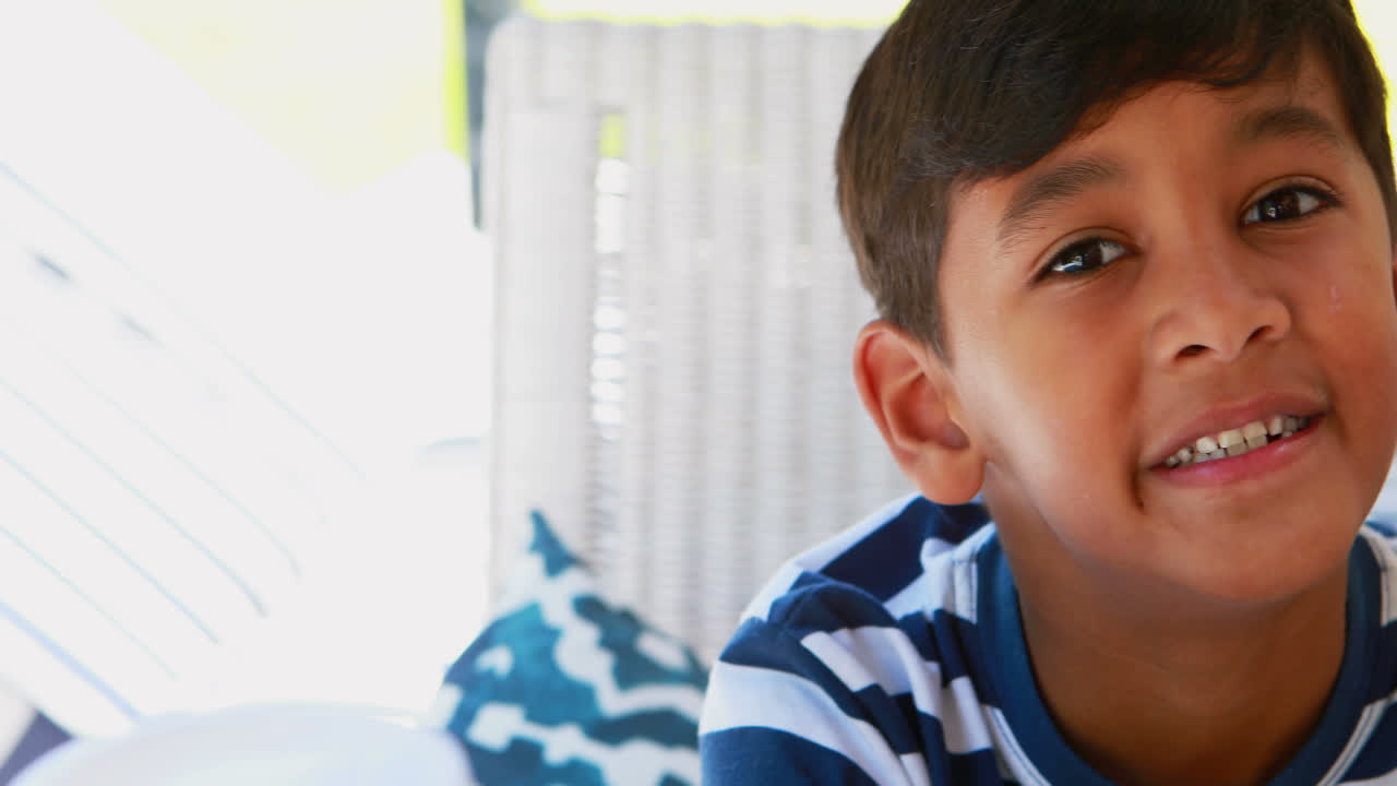 Premium stock video - Portrait of cute boy 4k