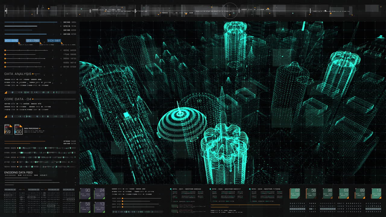 Futuristic Holographic Simulation Of Artificial Neural Networks, Artificial Intelligence Deep ...