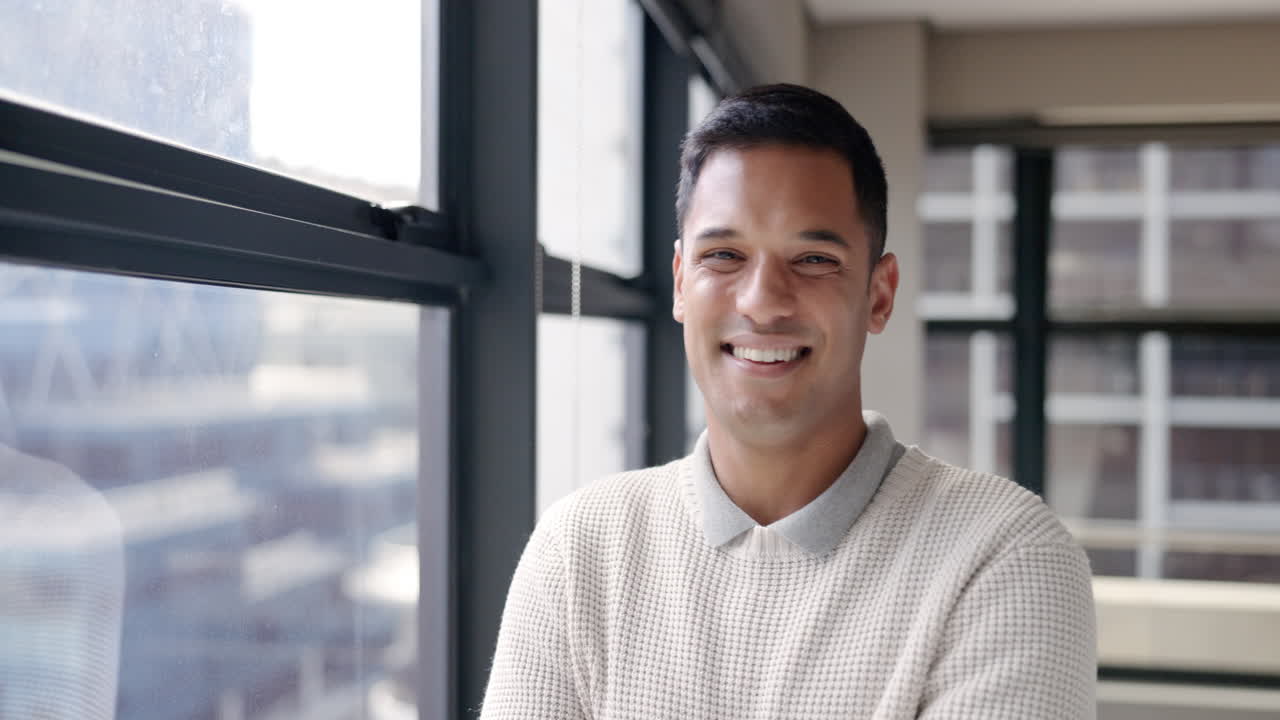 Premium stock video - Businessman, leadership and happy portrait