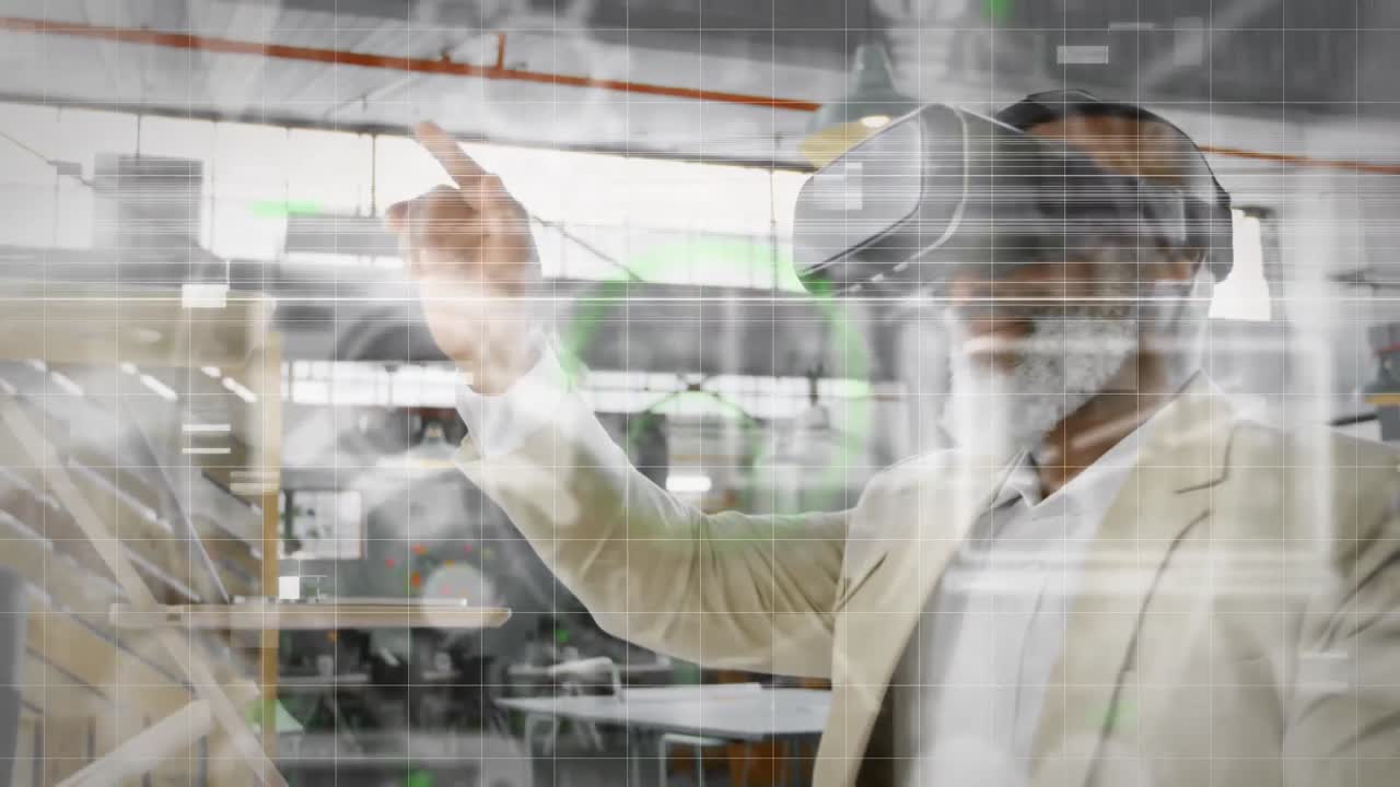 Animation Of Scope Scanning And Social Media Icons Over African ...