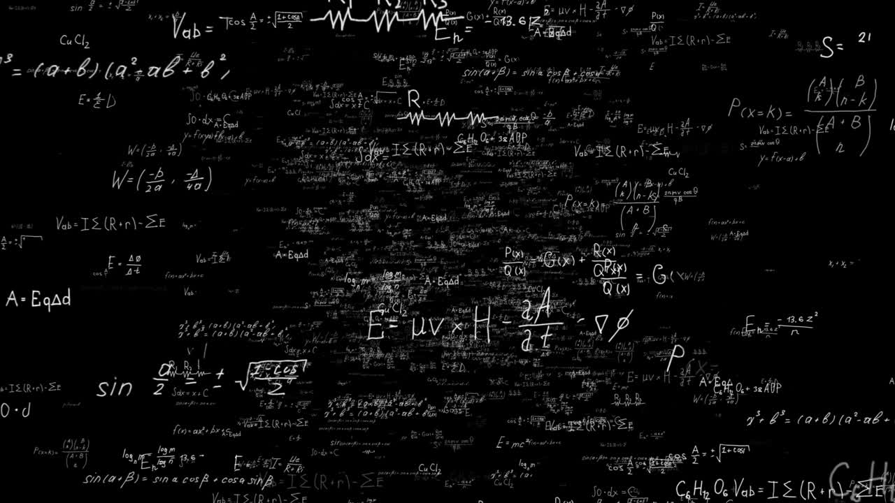 Premium stock video - Maths equations and diagrams animation of an ...