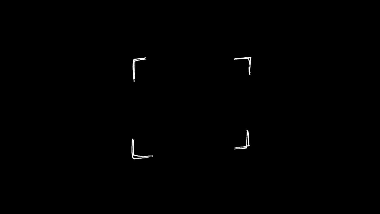 Premium stock video - Brackets hand drawn animation with screen ...