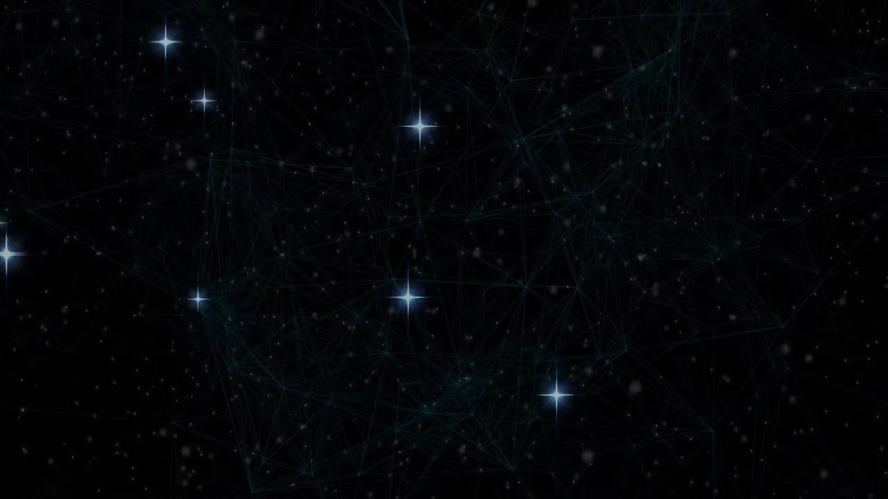 Premium stock video - Animation of stars falling over black background