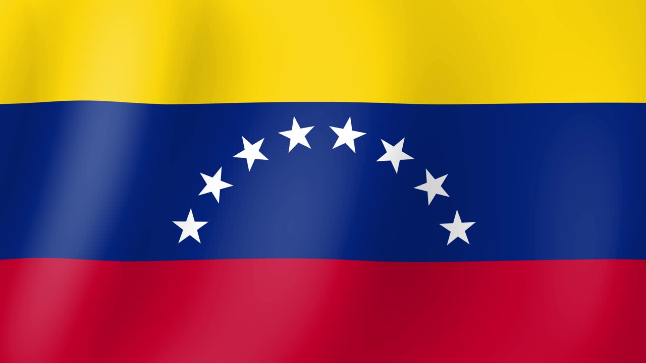 Premium stock video - Animation of venezuela flag waving in the wind