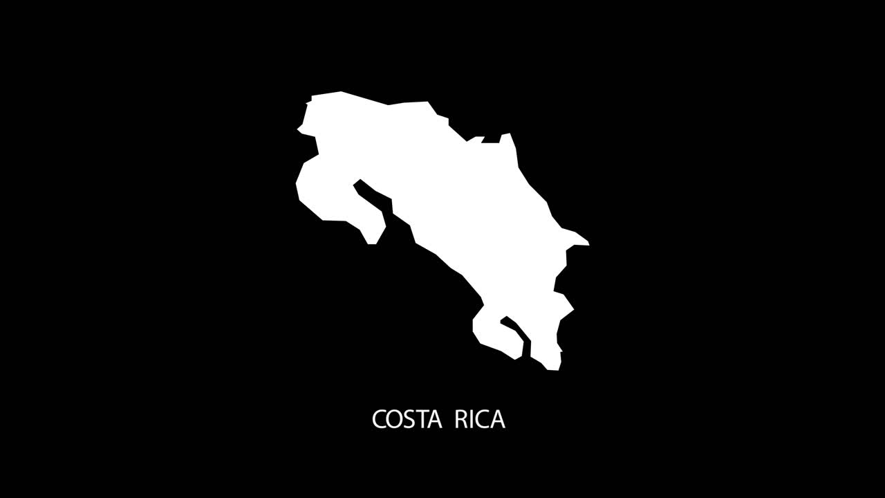 Premium stock video - Digital revealing and zooming in on costa rica ...