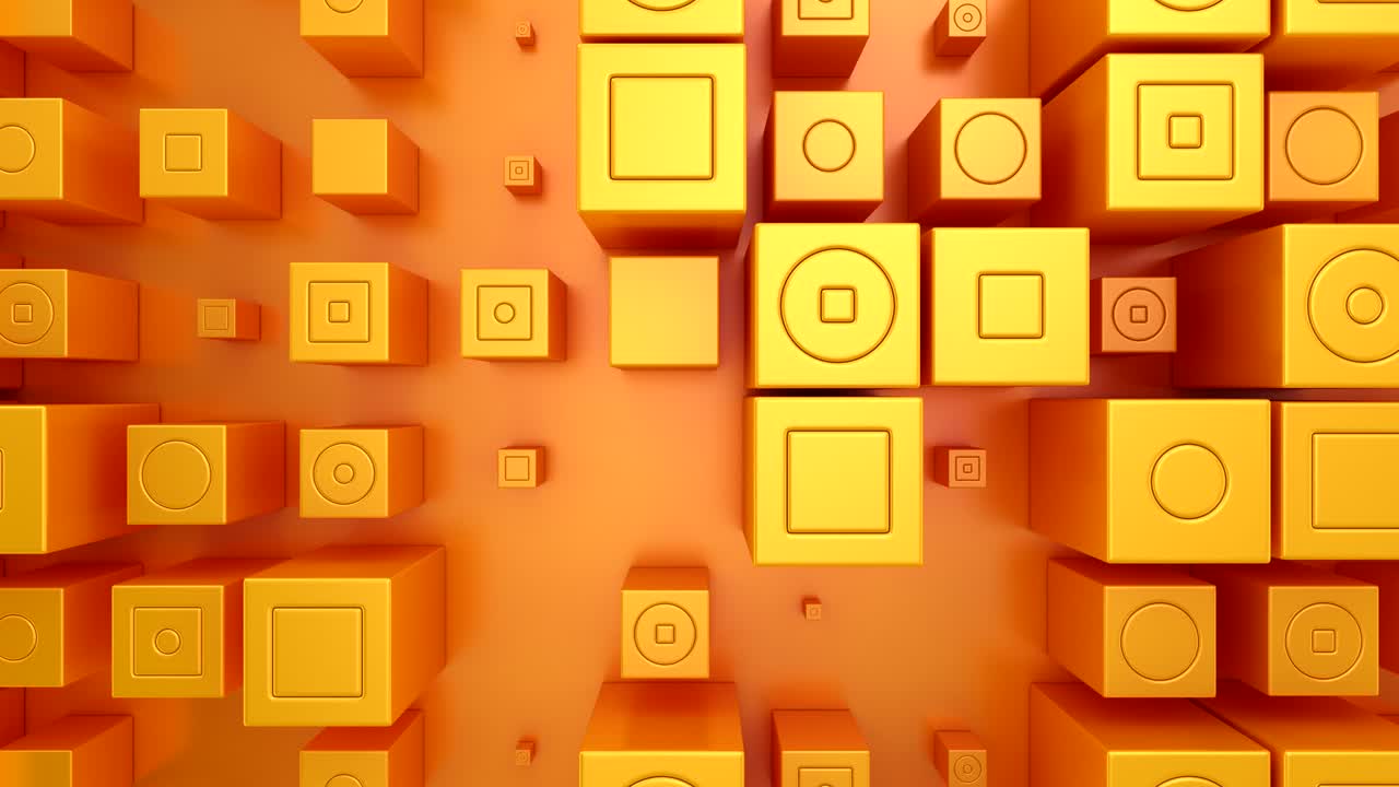 Fondo de cubos animados | Vídeo de stock Premium