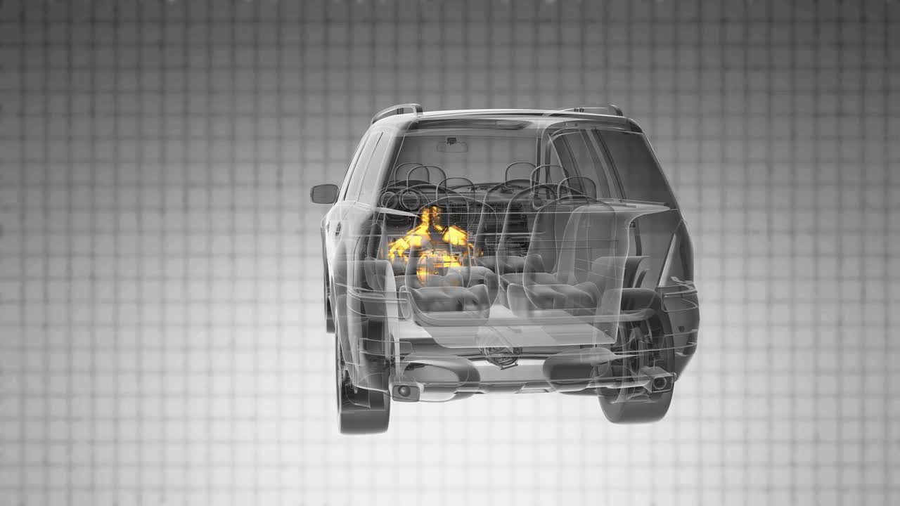 Premium stock video - Loop car rotate