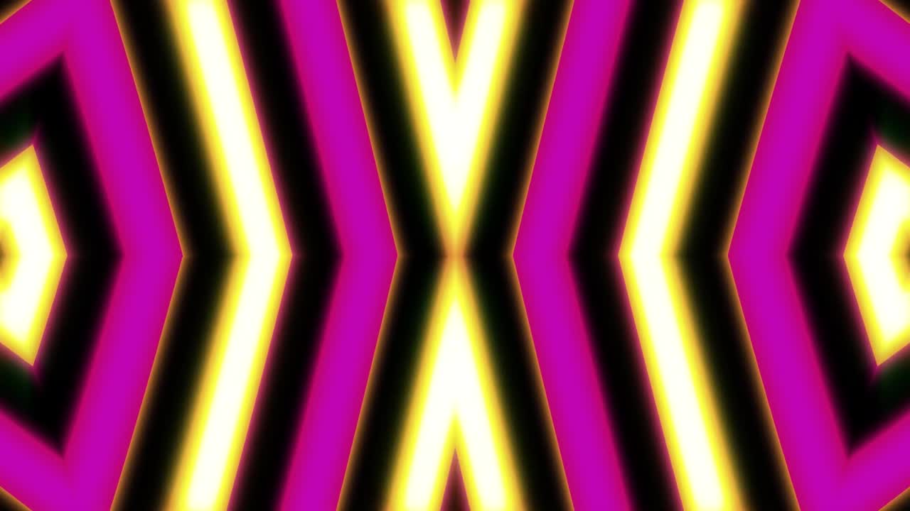 Premium stock video - Vj loop neon lights background