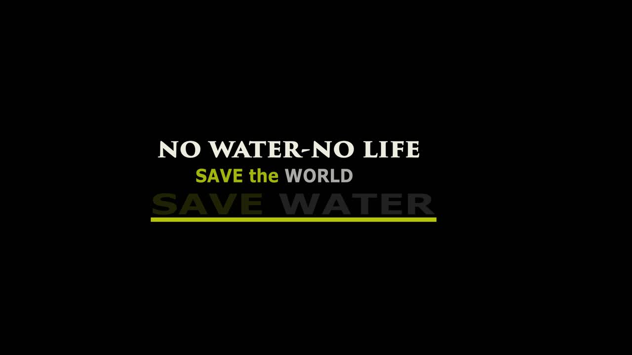 Water activism campaign- water conservation- message against pollution ...