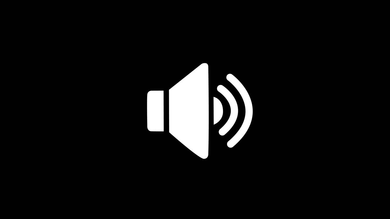Icon of audio technology music and sound on a green screen background ...