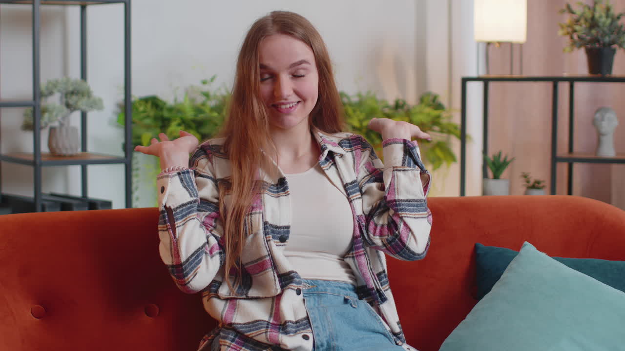 Funny Amusing Young Funny Woman Making Playful Silly Facial Expressions ...