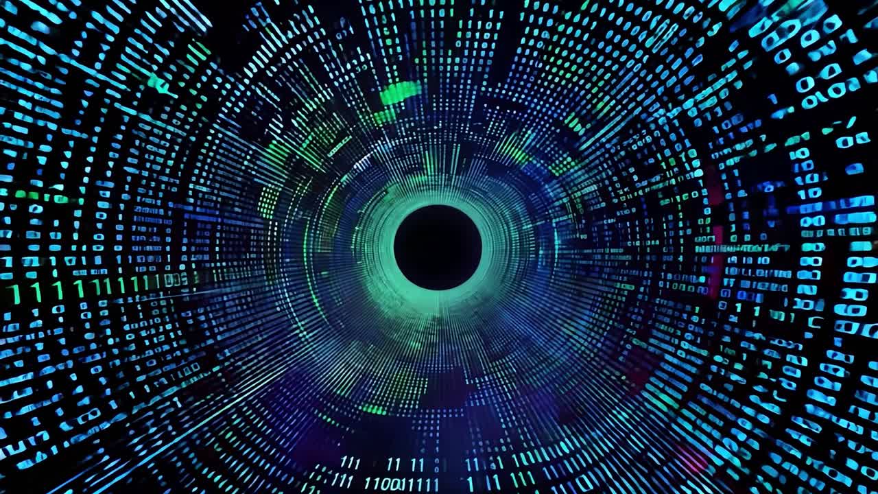 binary code tunnel | freepik