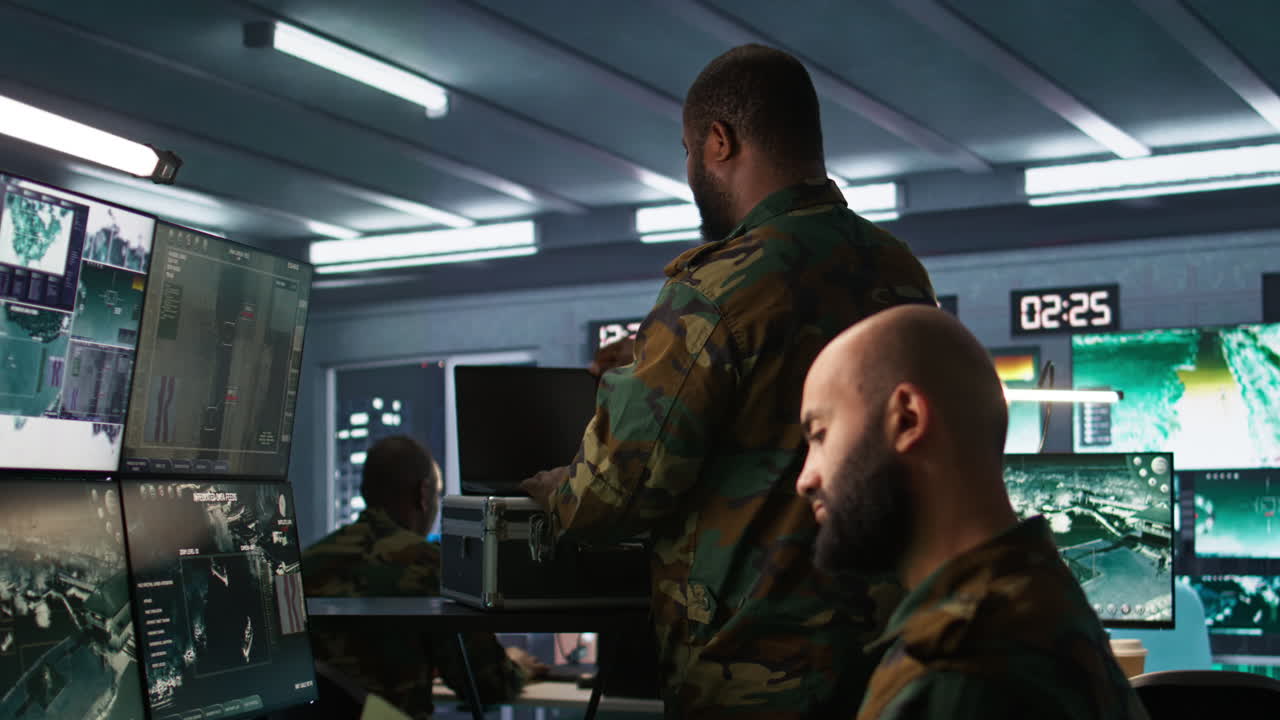 Premium Stock Video Army Expert Doing Reconnaissance To Gain Intel