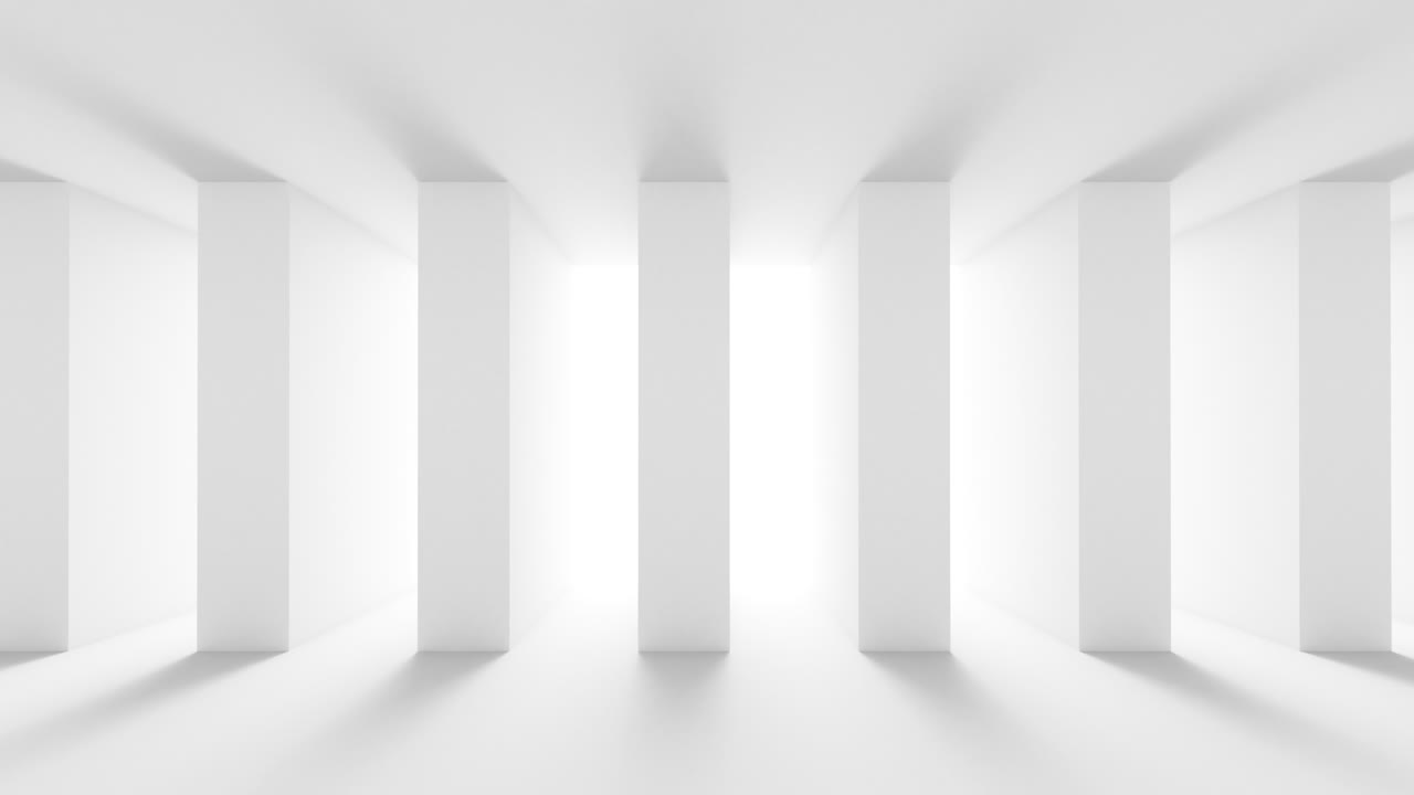 Futuristic white background with bright light | Premium Stock Video Footage