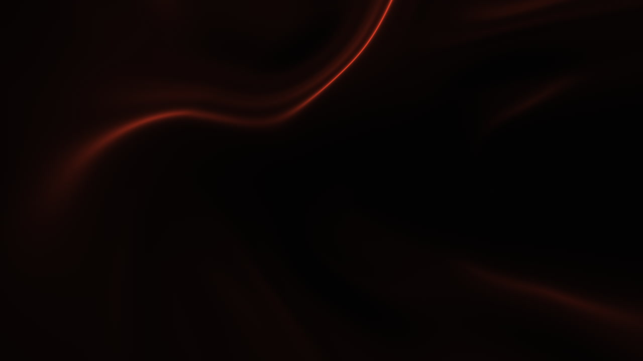 Premium stock video - Abstract red gradient waves on dark space