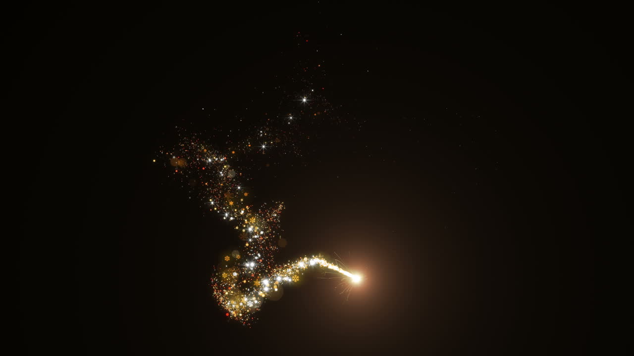 Premium stock video - Christmas particle