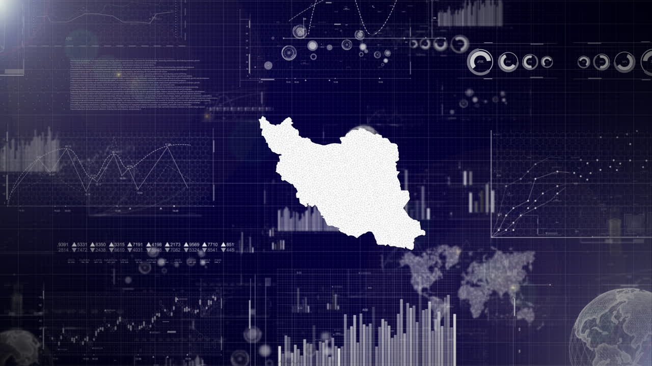 Premium stock video - Iran country corporate background with abstract ...