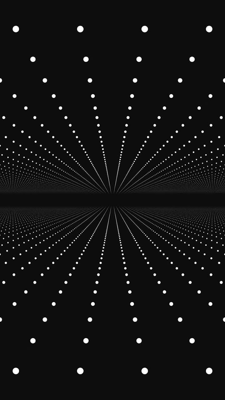 Abstract dotted tunnel perspective Premium Stock Video Footage