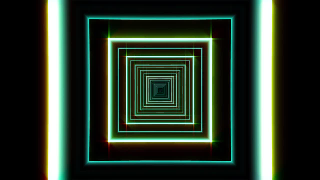 Premium stock video - Vj loop squares lights background