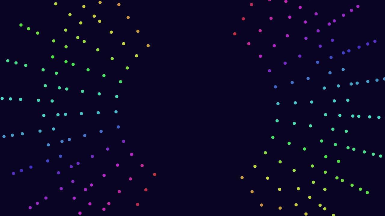 Abstract art pattern featuring colored dots on a black background. The ...