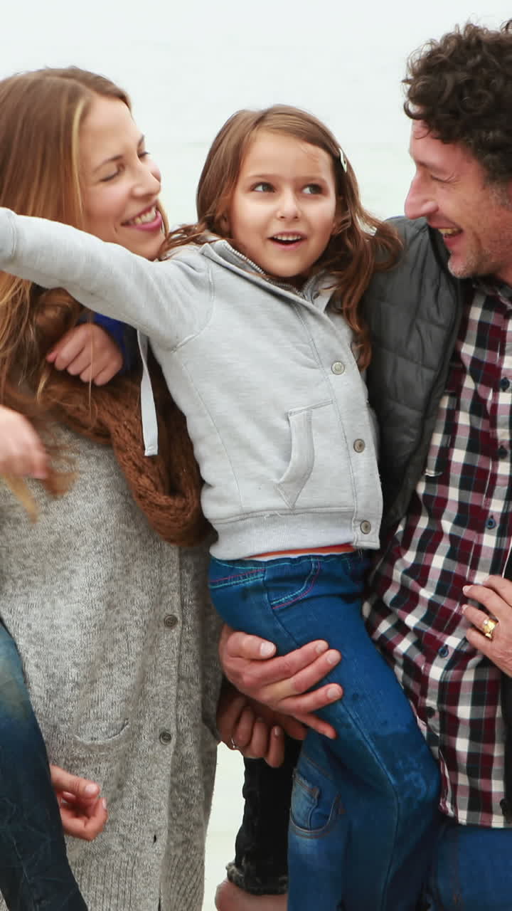 Portrait of happy family | Premium Stock Video Footage