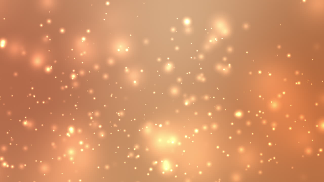 Orange particle animation looping for abstract presentation background ...