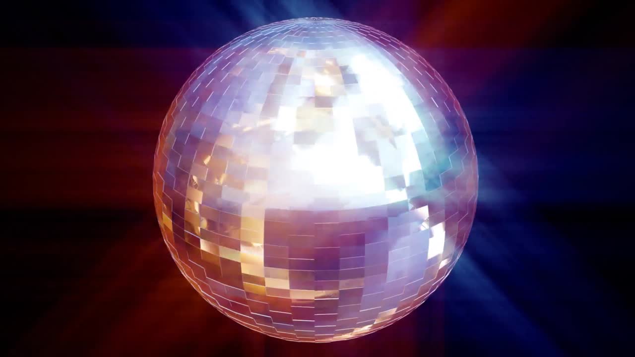 Premium stock video - 3d animation disco ball