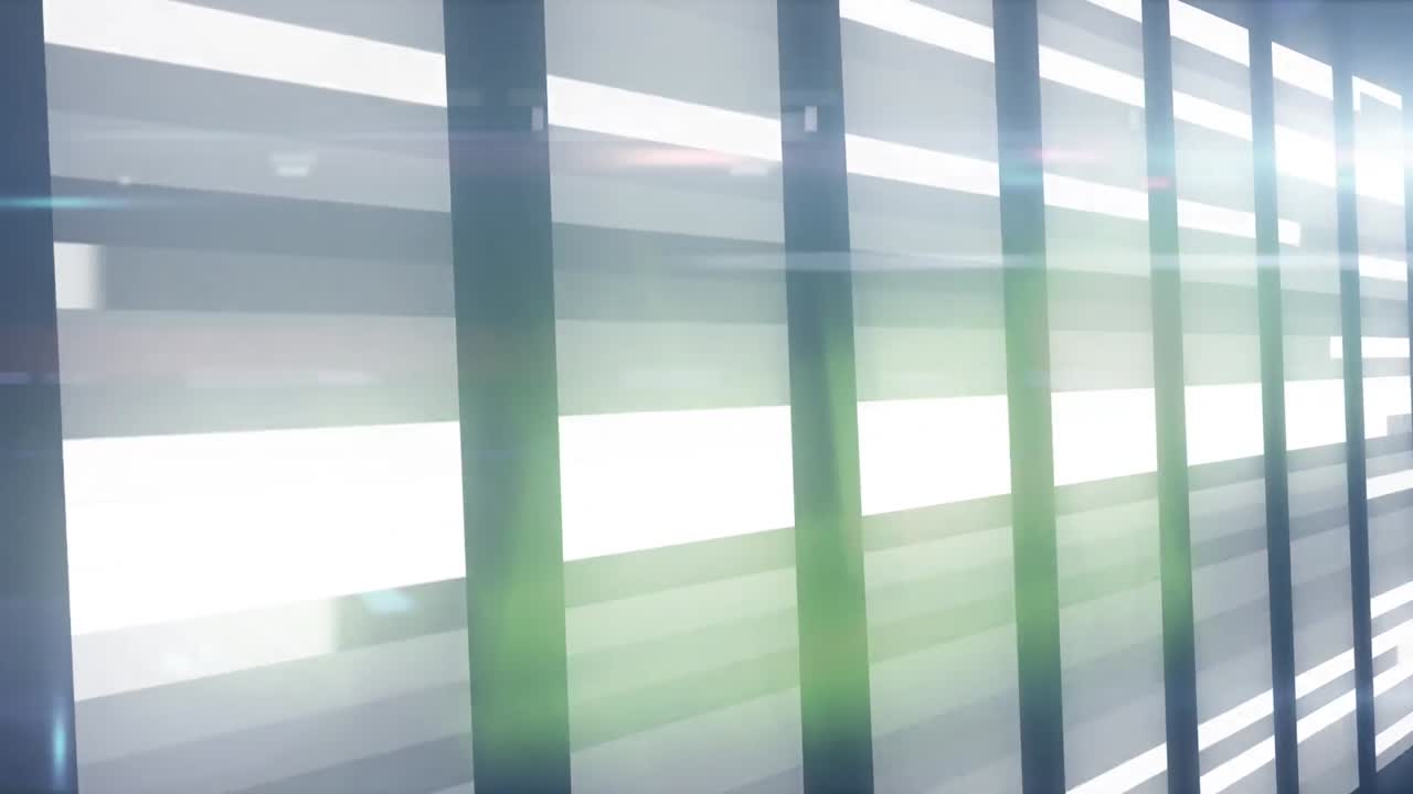 Premium stock video - Animation of moving screens over blue background