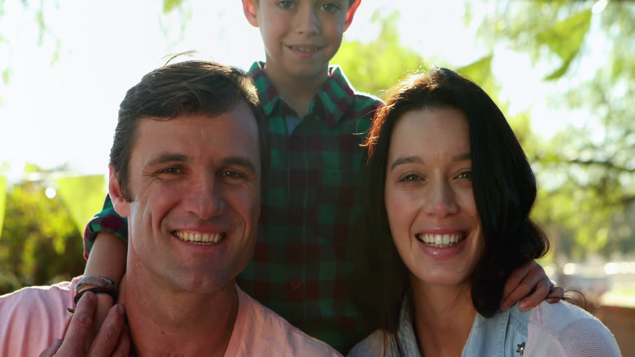 Premium stock video - Portrait of happy family 4k