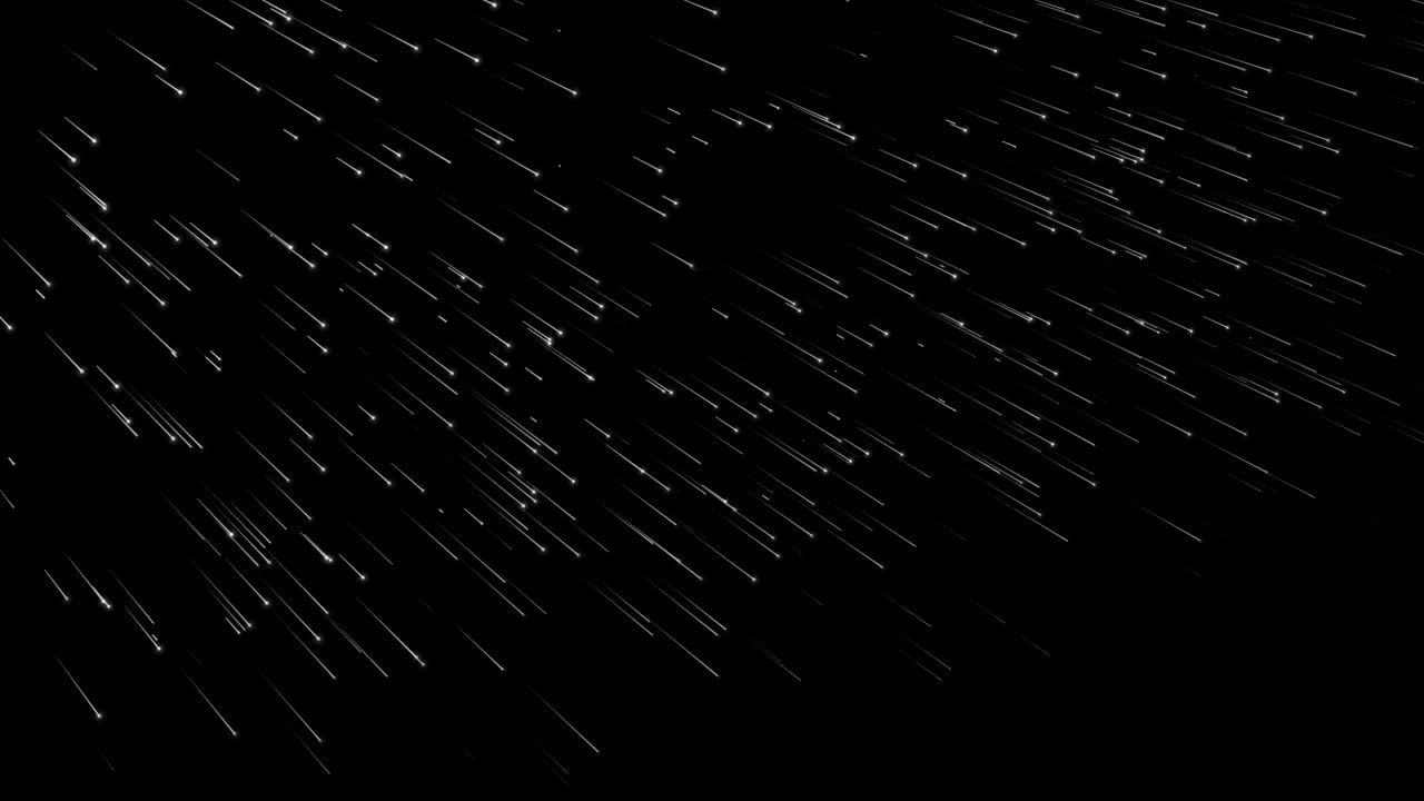 Shooting stars flurry night meteorite rain shower invasion background ...