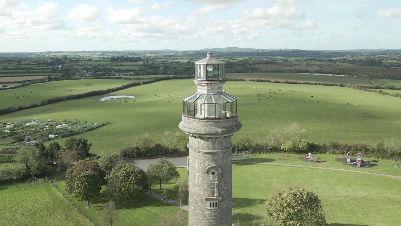The spire of lloyd in kells, ireland - 18th-century folly doric column Premium Stock Video Footage