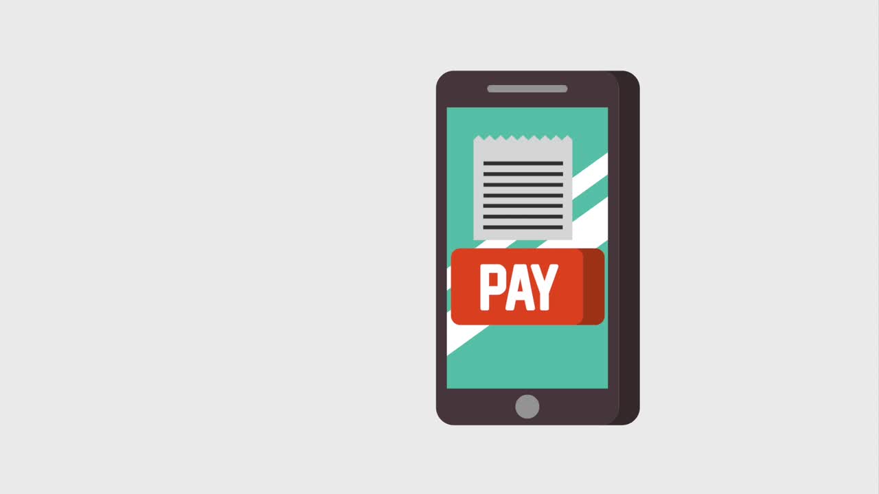 Payment online digital animation | Premium Stock Video Footage