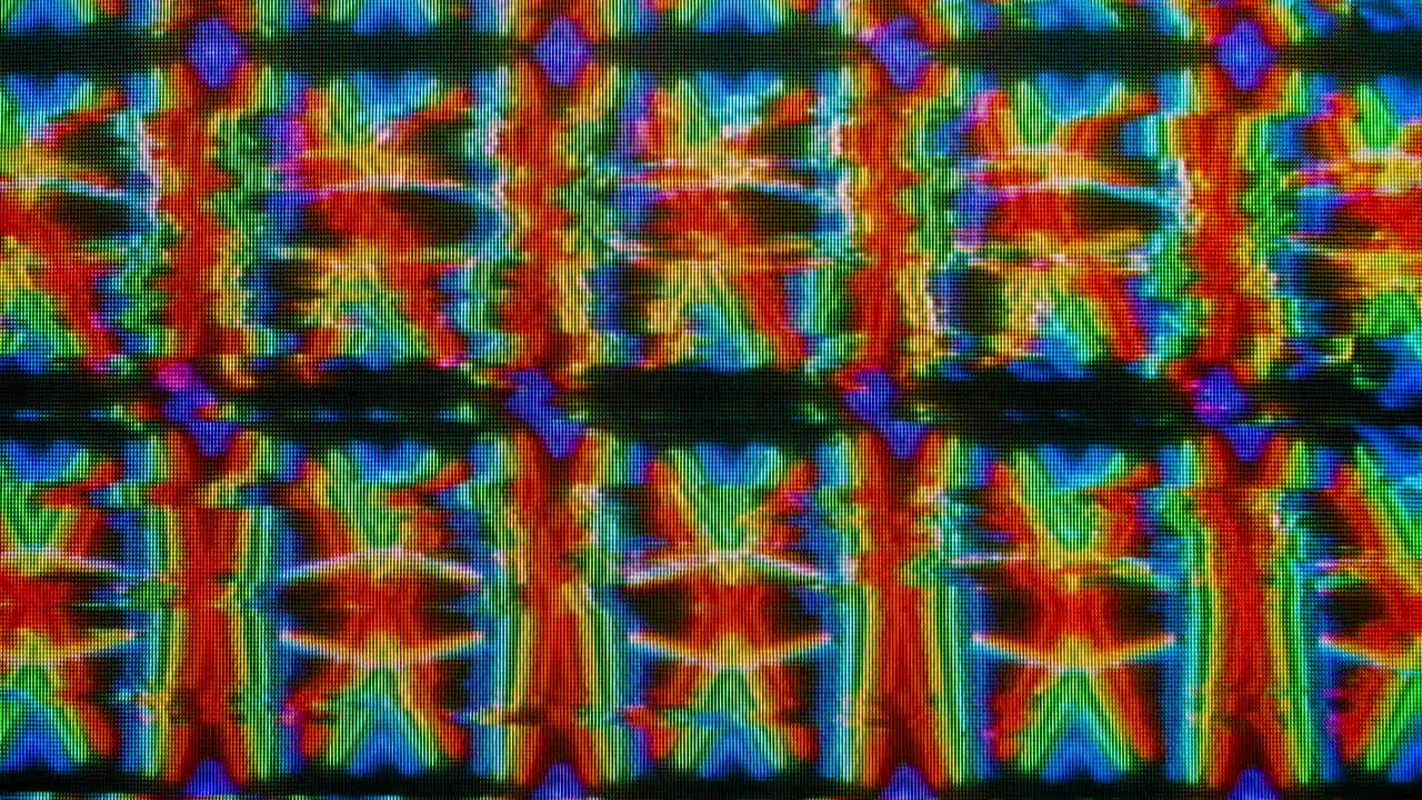 Premium stock video - Flashing sequence patterns, infinity seamless loop