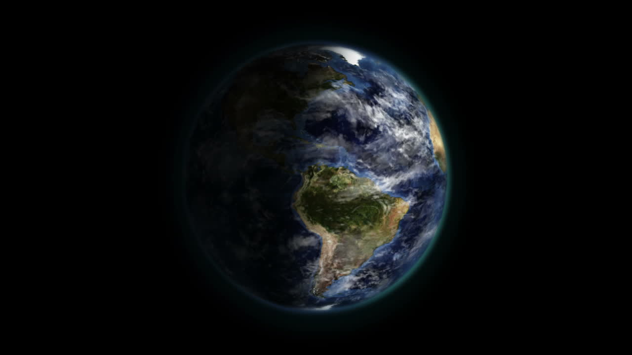 Premium stock video - Shaded earth in movement with moving clouds with ...