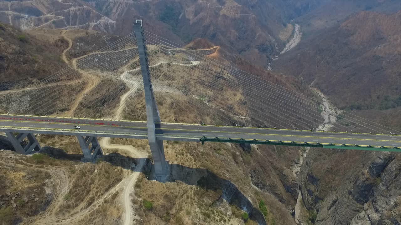 Premium stock video - The baluarte bicentenario bridge is a cable ...