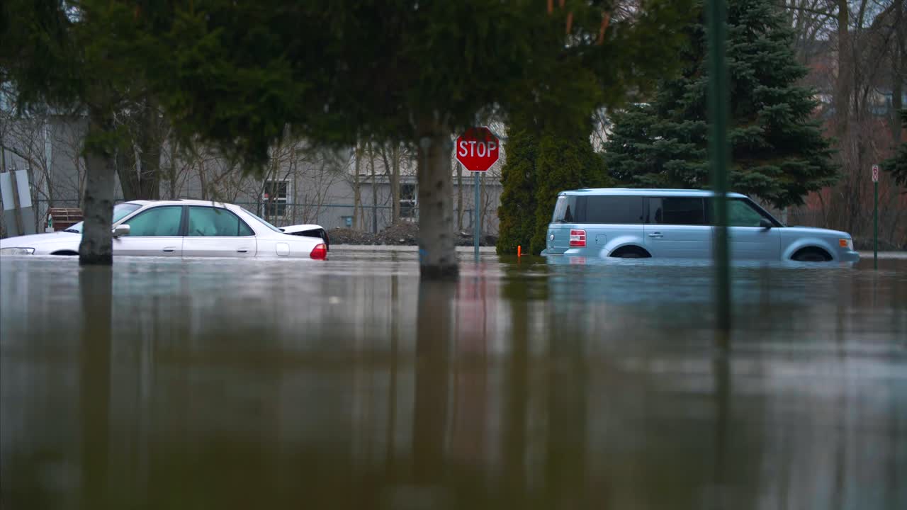 Hurricane Flooding Climate Change Cars Helpless Cars Disaster ...