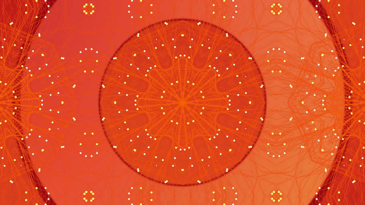 Digital animation of kaleidoscopic shapes moving in hypnotic motion ...