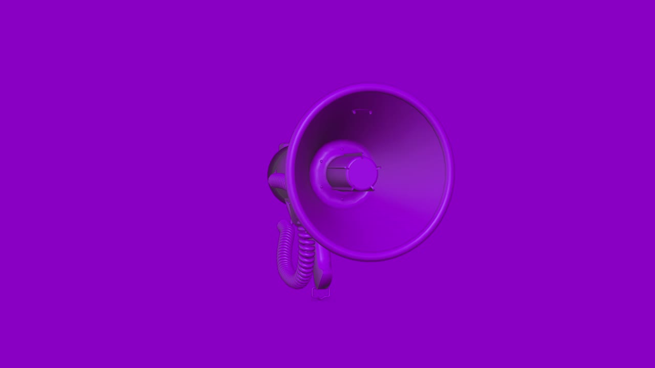 Megaphone Background 4K | Premium Stock Video Footage