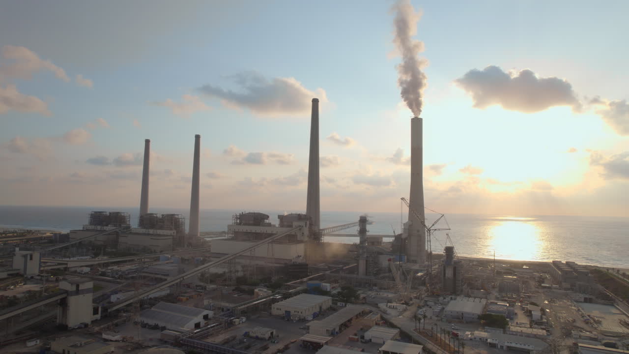 Premium stock video - Orot rabin power plant in hadera, israel is a ...