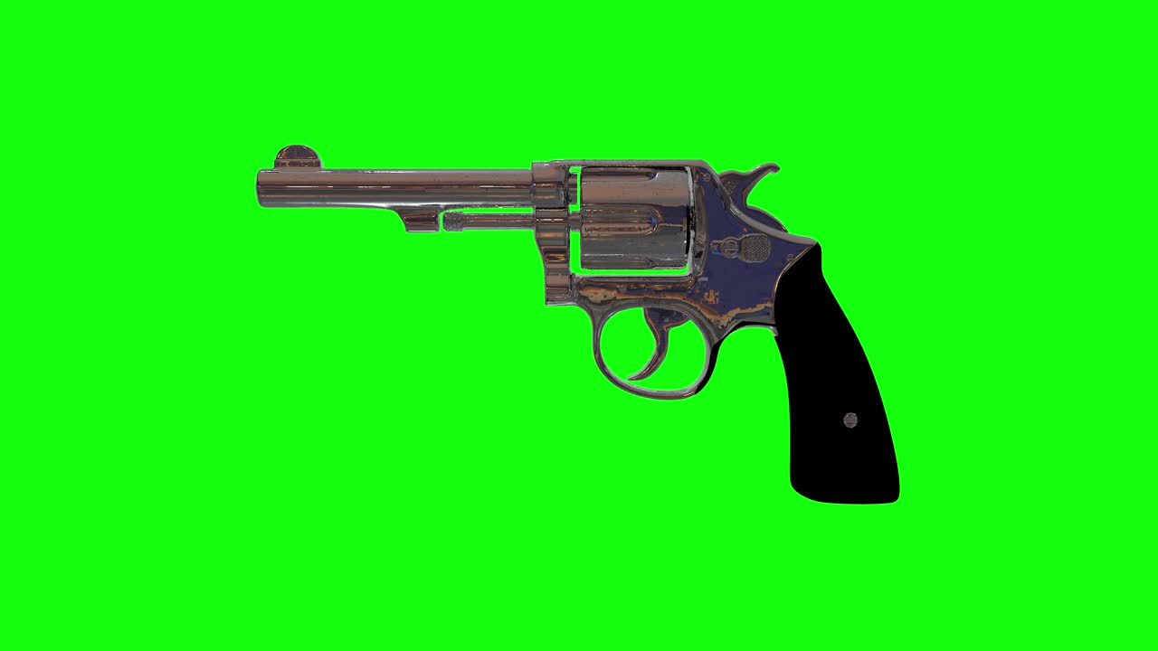 Premium stock video - 8 animations revolver magnum gun