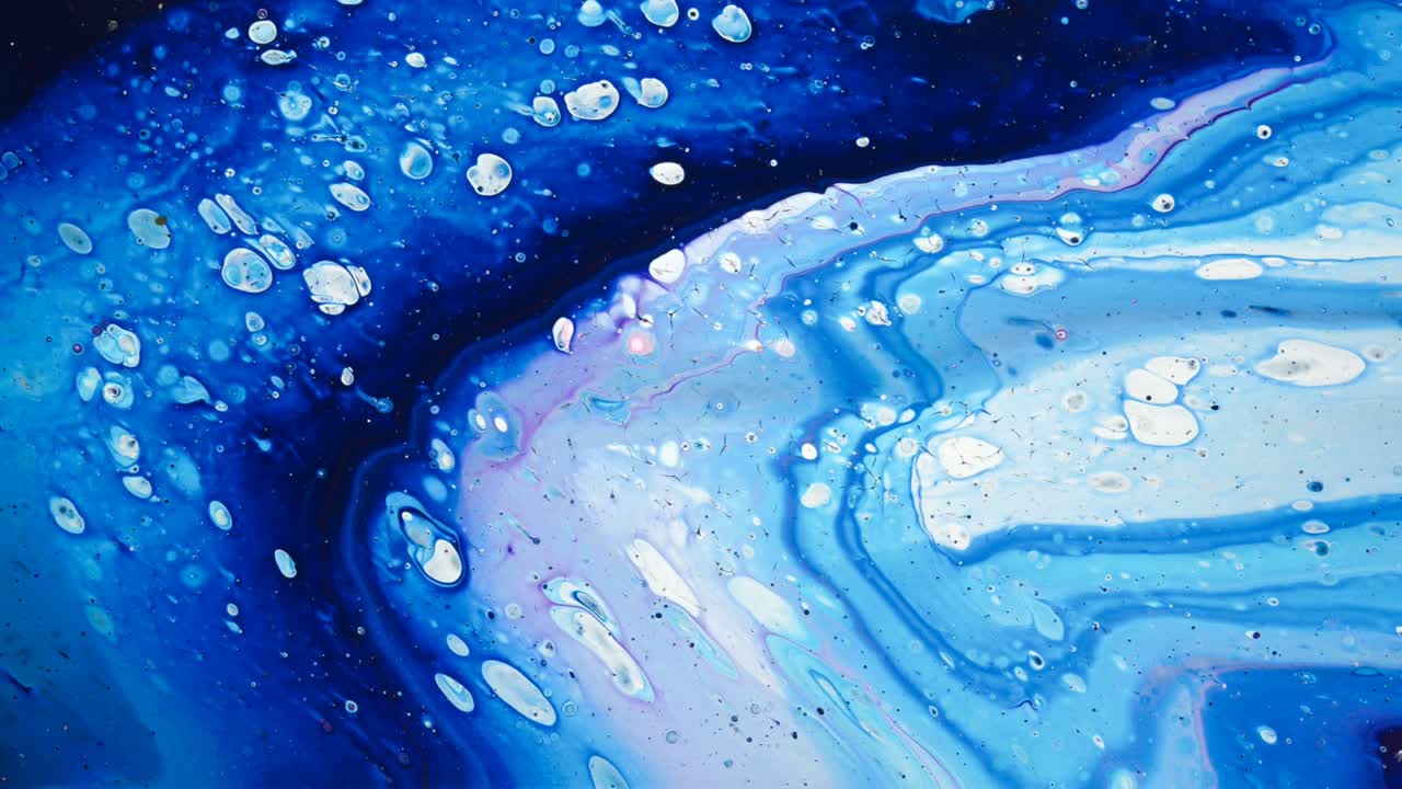 An Acrylic Pouring Artwork Which Is Animated To Flow Free Stock Video ...